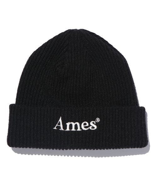 아메스 월드와이드 아메스 월드와이드(AMES-WORLDWIDE) COLORED LOGO BEANIE_BK(21FWCP03 ...