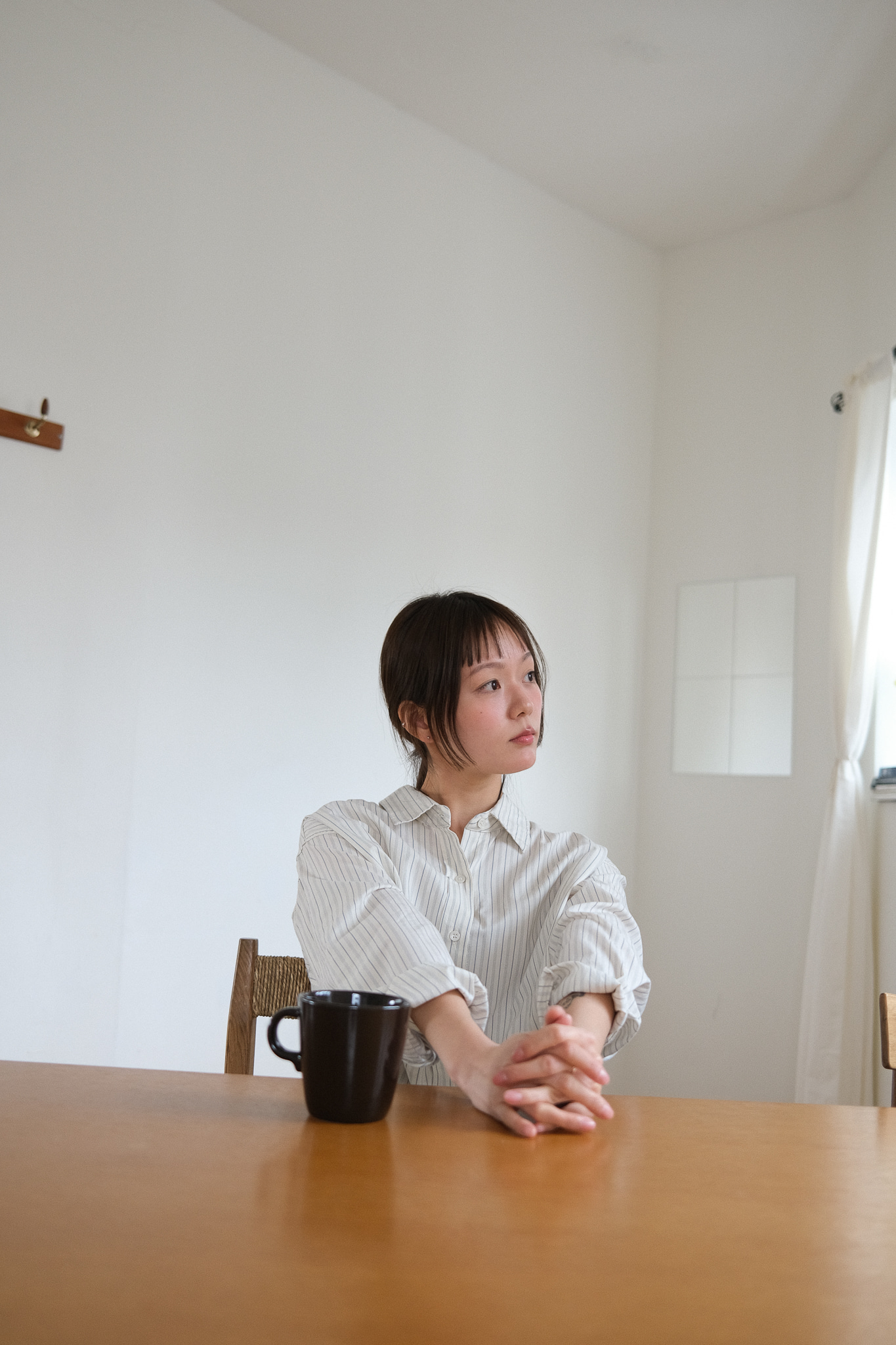 더버터크림 Washed cotton stripe shirt (2col) - 위시버킷