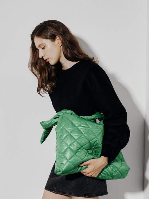운트에이 LIND PADDING BAG green 린드 패딩백 그린 - 위시버킷