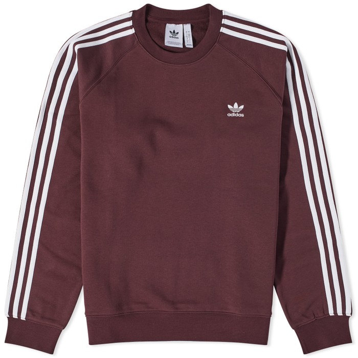 아디다스 Adidas 3 Stripe Crew Sweater - 위시버킷