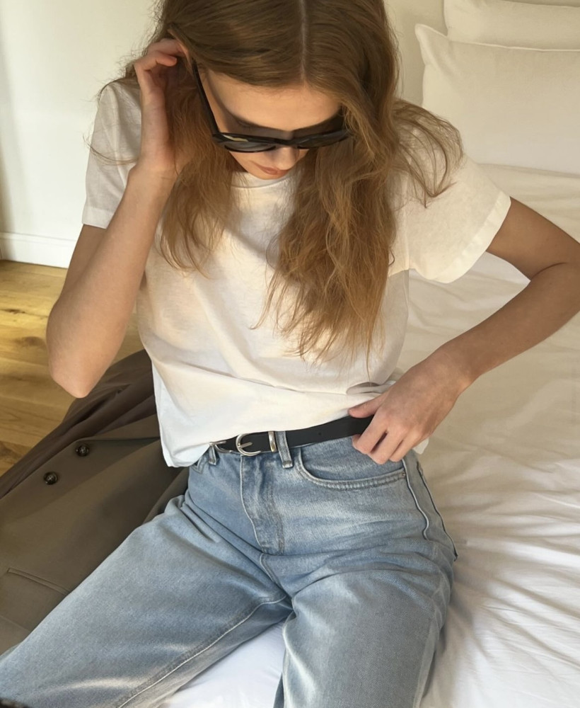 마이오마이 (블랙 당일) 런던플랏 스톤 반팔티 5col - 위시버킷