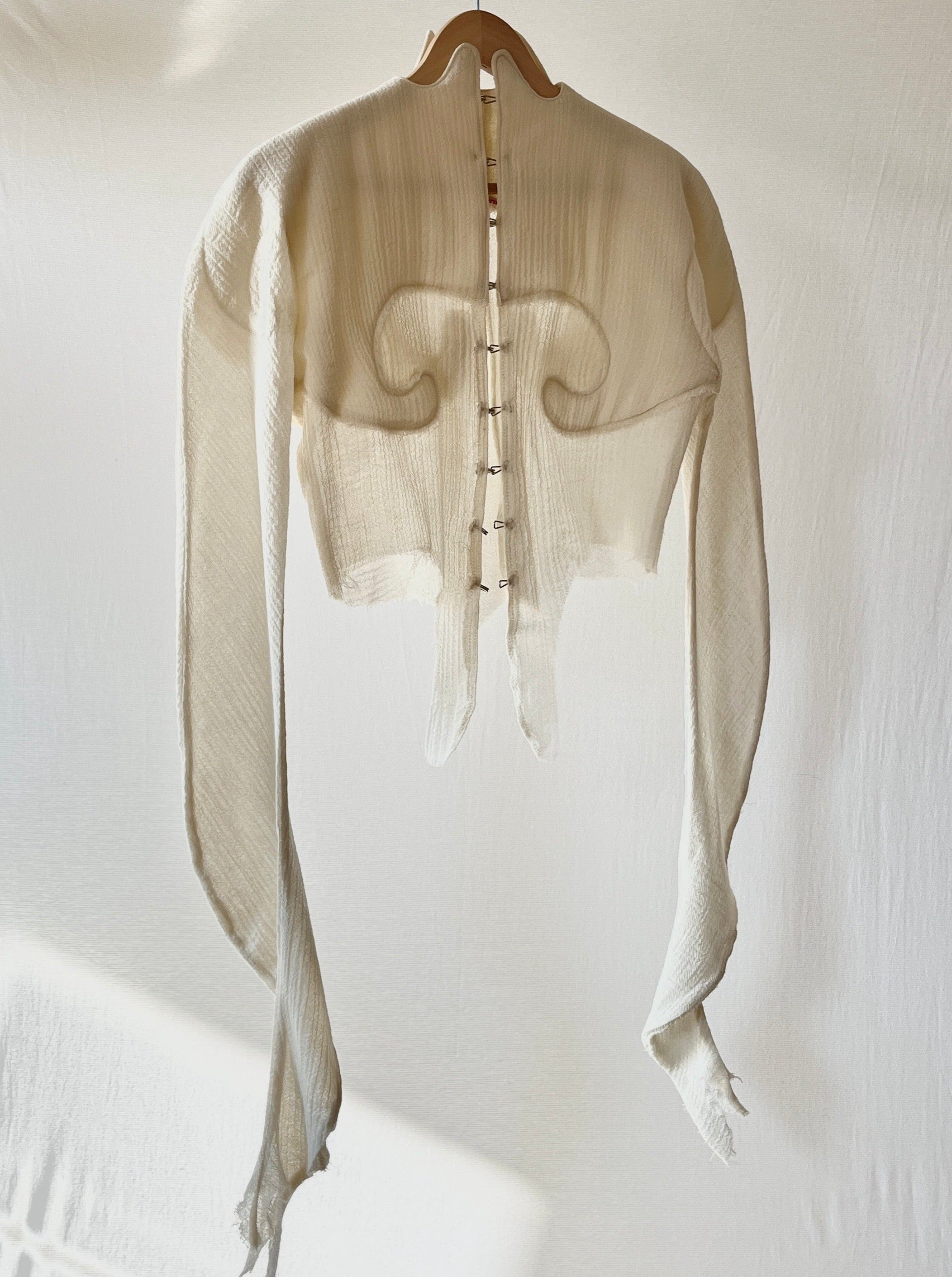 조이 구스타비아 안나 왈렌 SPIRAL JACKET WOOL GAUZE - S - 위시버킷