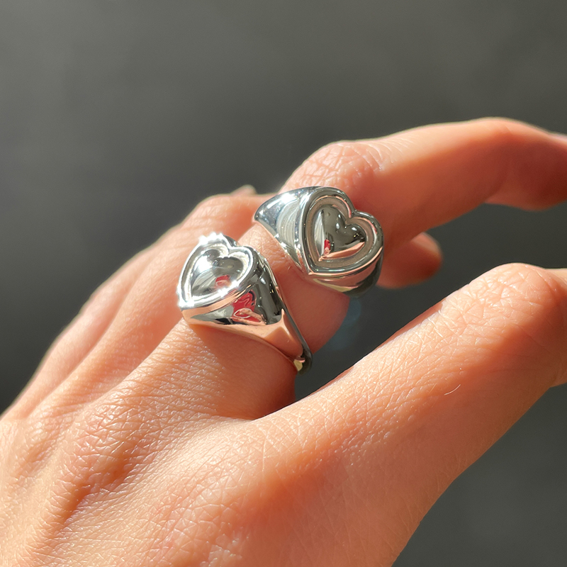 테나시트 lovely heart bold ring - 위시버킷