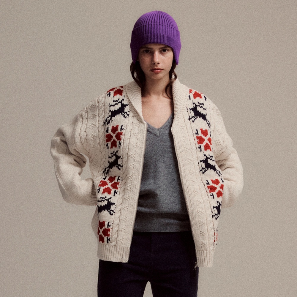 더 름 [29CM 단독] SCARLET COWICHAN SHAWL CARDIGAN (2COL) - 위시버킷