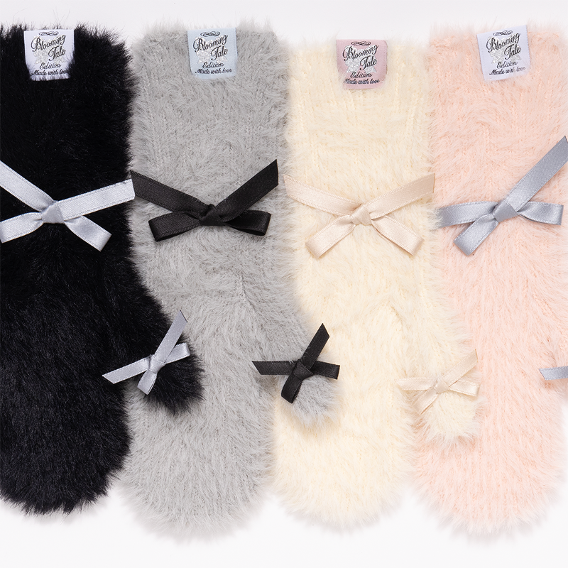 블루밍테일 [15% 할인] Fluffy ribbon mitten (4tyes) - 위시버킷