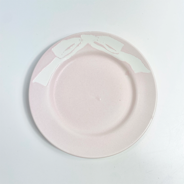 센센 Ribbon plate _ pink - 위시버킷