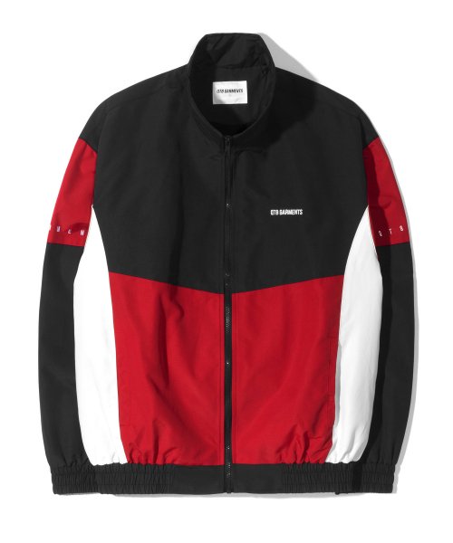 큐티에잇 GB Old Track Jacket (Black/Red) - 위시버킷