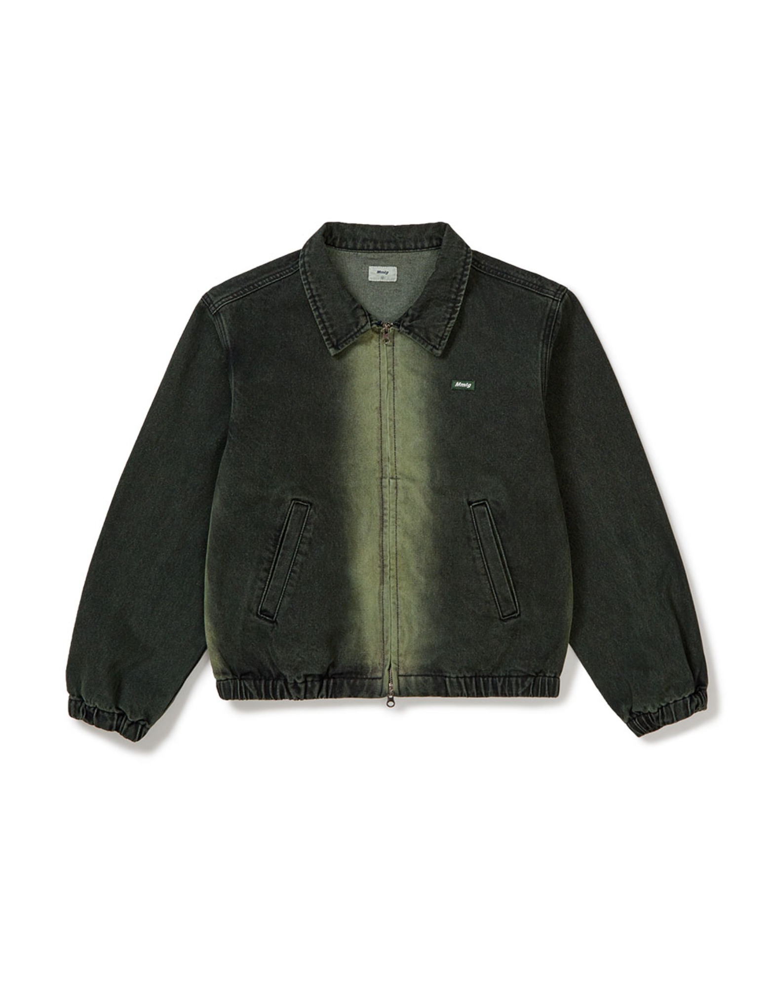 87MM [Mmlg] WASHED DENIM JUMPER (WASHED KHAKI) - 위시버킷