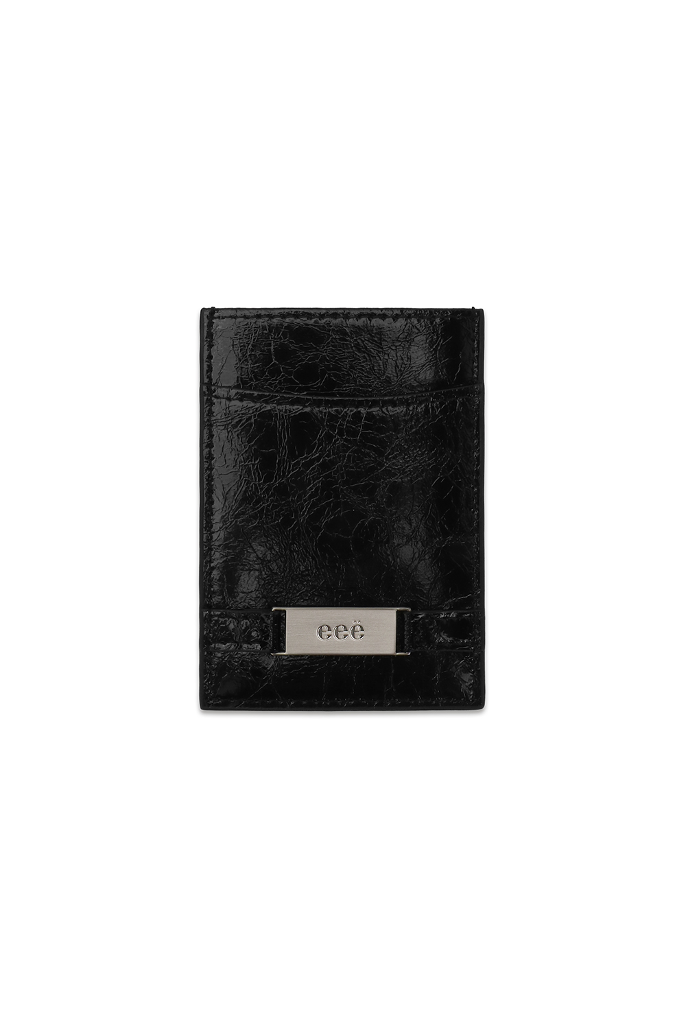 이이에 MOMO METAL LOGO CARD HOLDER [BLACK] - 위시버킷