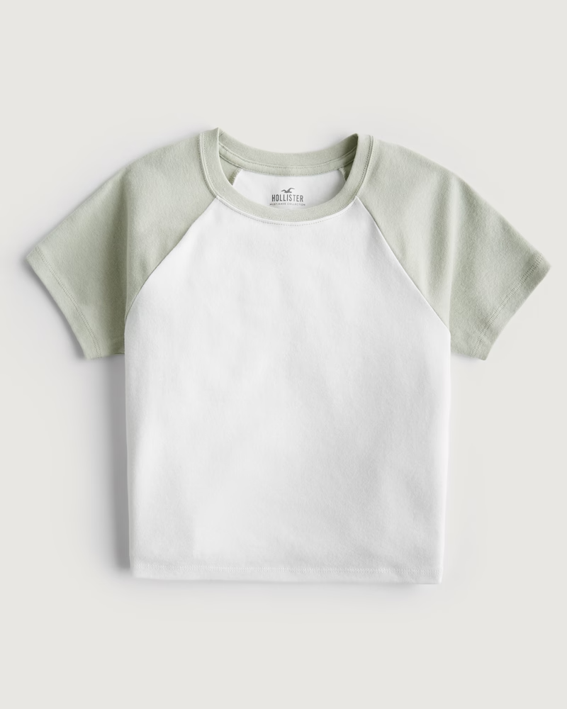 홀리스터 Cotton Crew Baby Tee - 위시버킷