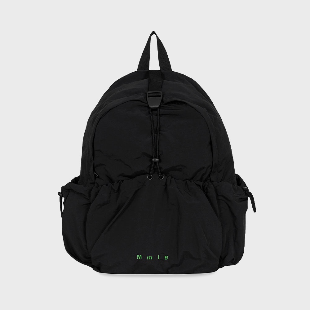 엠엠엘지 [Mmlg W] STRING RUCKSACK (BLACK) - 위시버킷