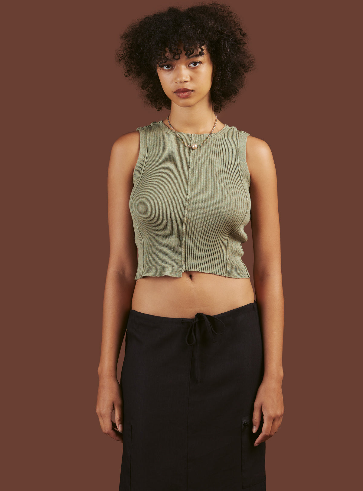 UNIF Sati Tank - XS / Sage - 위시버킷