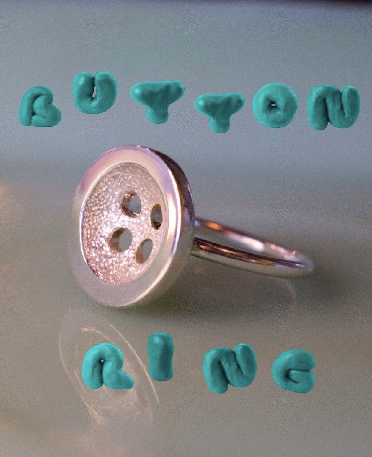 스튜디오수작 Button ring - 위시버킷
