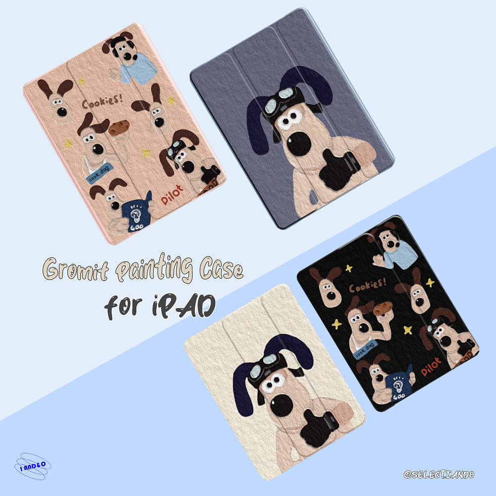 아이앤드오 8TYPE Gromit Painting Case 그로밋 아이패드케이스 - 위시버킷