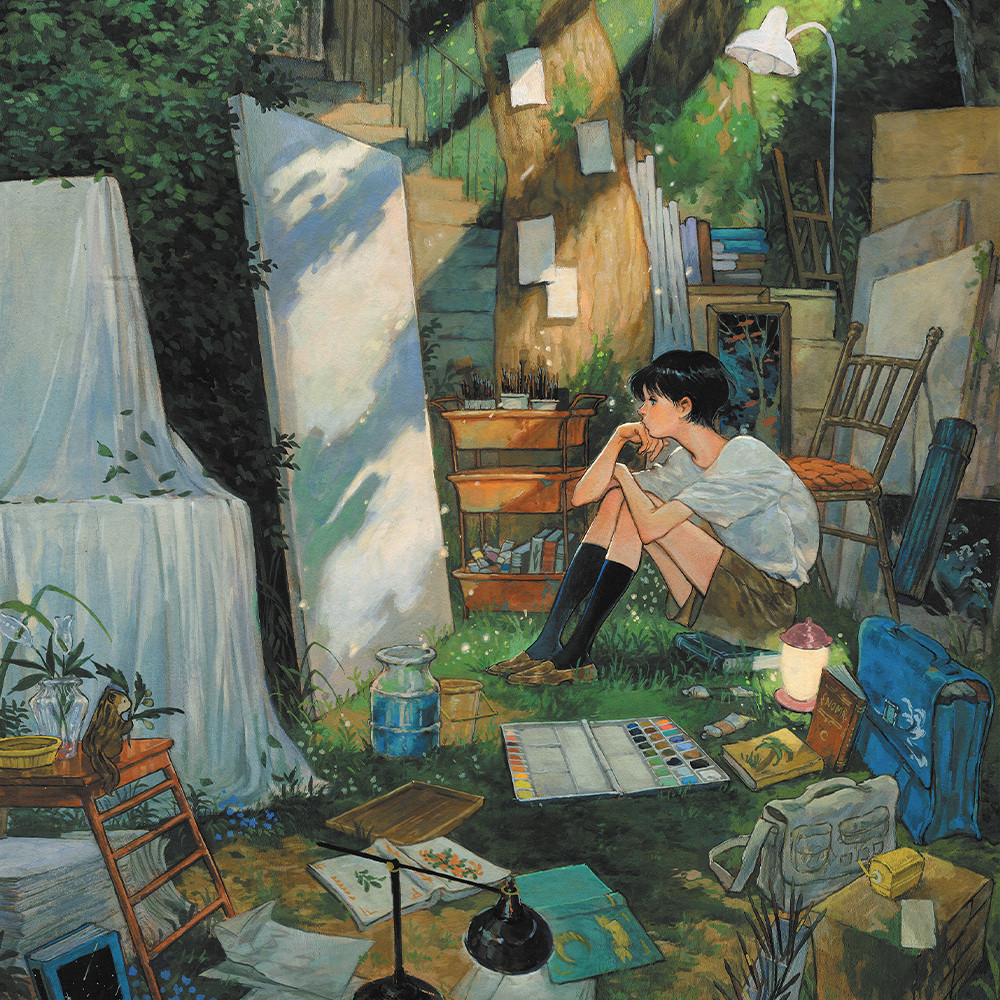 노마딕 흔적의 정원 / A4 종이포스터 / 노마 NOMA 아트포스터 포스터 미술 수채화 노마딕 nomadic 과슈 - 위시버킷