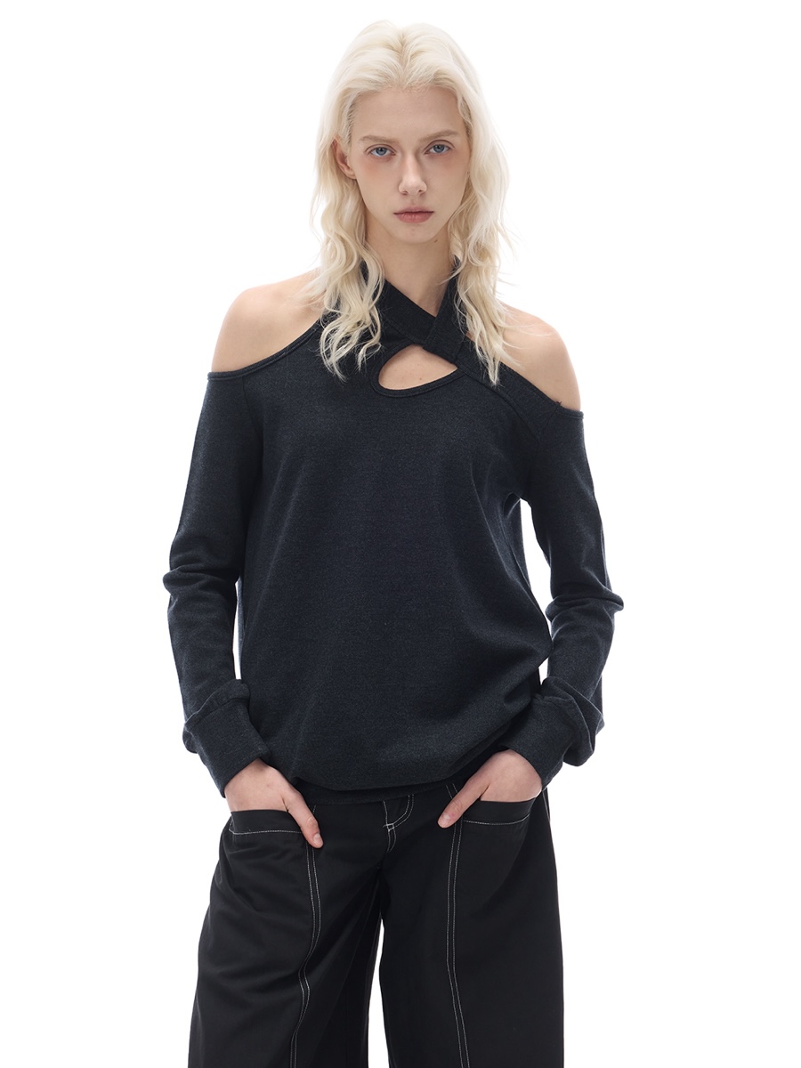 디얼마이키코 COSTUSTOOT One-shoulder Rope Backless Top - 위시버킷