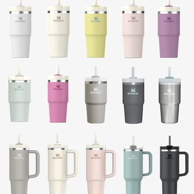 스탠리 스탠리 텀블러 보온병 퀜처 H2.0 플로우스테이트 414ml 591ml 887ml 1.18ml - 위시버킷