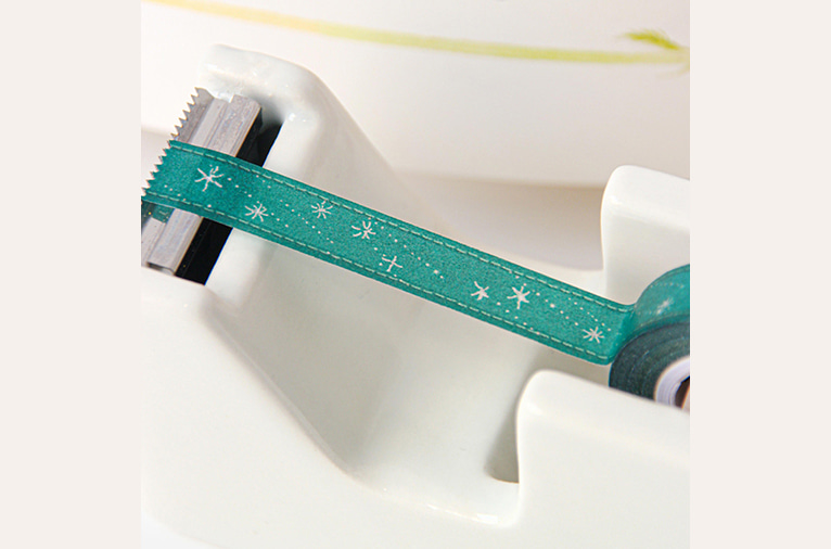 보키 [BOKI] Velvet Ribbon - Shining Silver 2 Masking Tape - 위시버킷