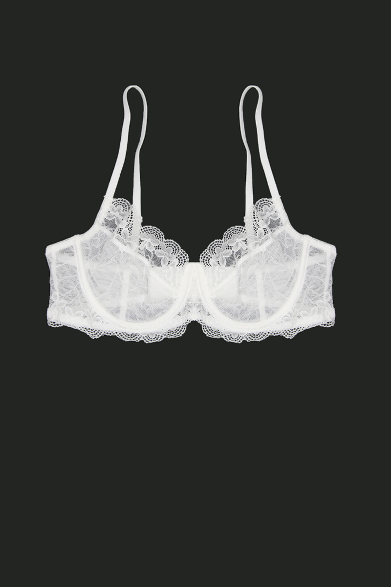 아베크부 Mignon Classic Wire Bralette Blanc (미뇽 클래식 와이어 브라렛 블랑) - 위시버킷