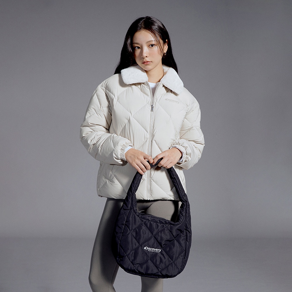 디스커버리 익스페디션 멜로즈 퀼팅 숄더백 M (BLACK) - 위시버킷