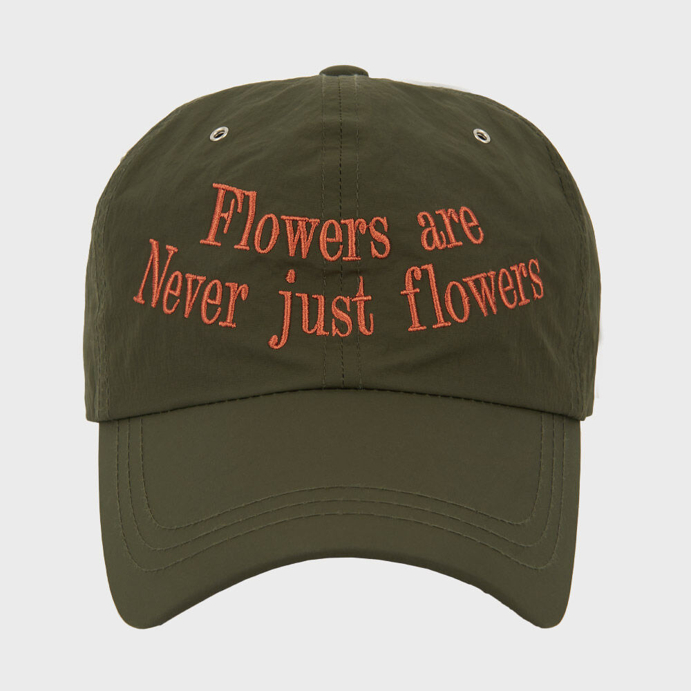 이티씨이 FLOWER BALL CAP (KHAKI) - 위시버킷