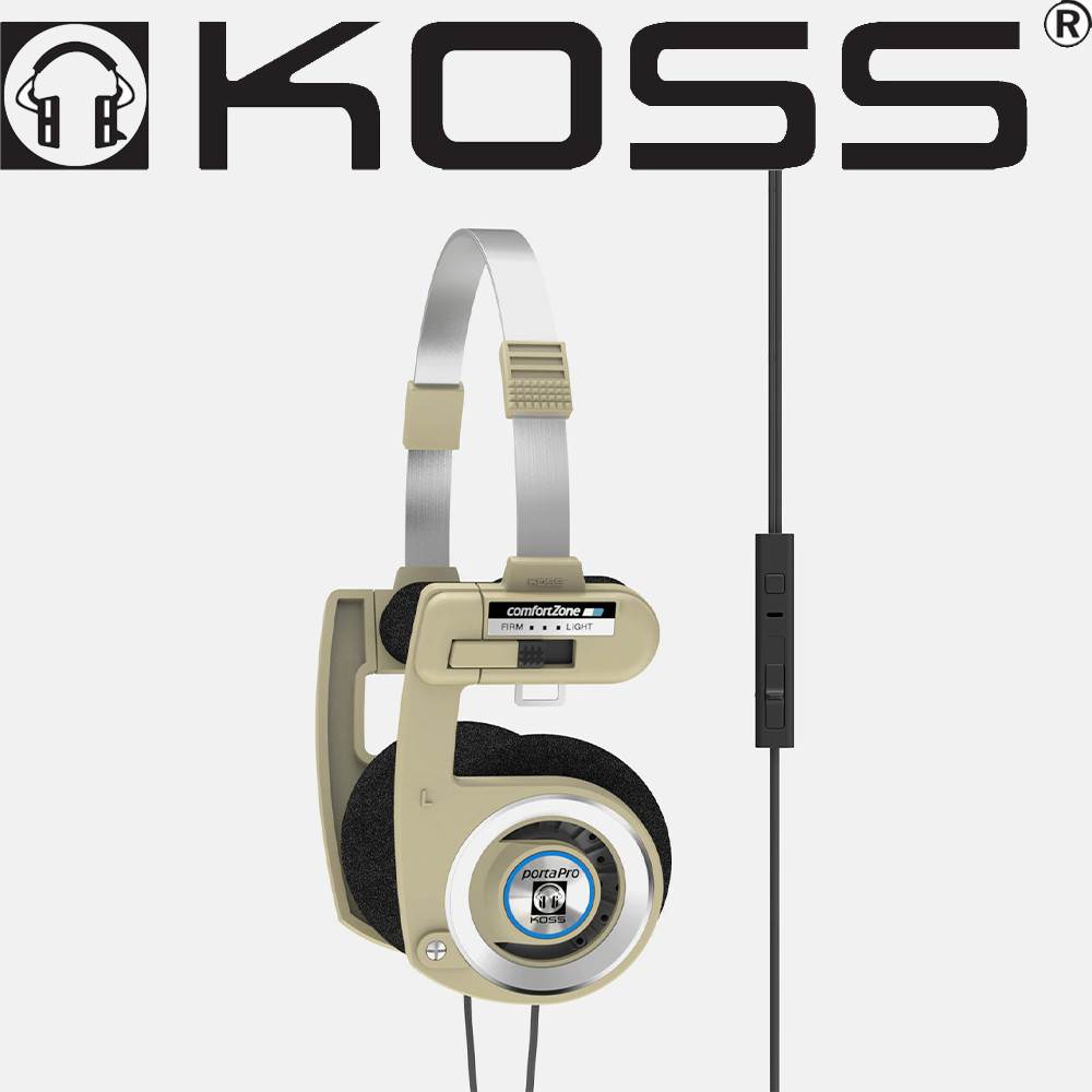 코스 KOSS KOSS 코스 포르타 프로 한정판 온이어 이어폰 헤드셋 베이지 포타프로 - 위시버킷