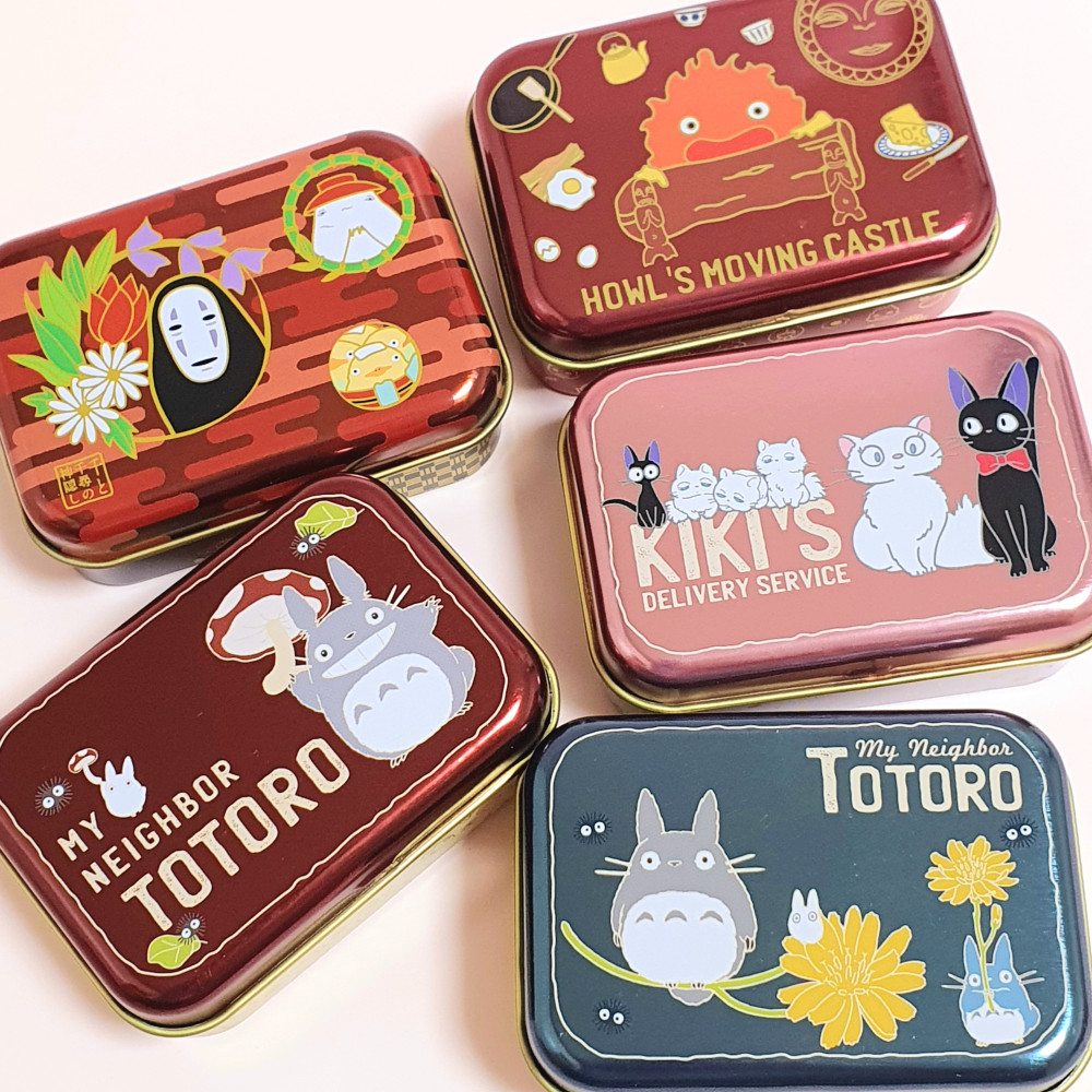 스튜디오지브리 지브리 캐릭터 틴케이스 마녀배달부 키키 지지 토토로 가오나시 캘시퍼 소품 케이스 - 위시버킷