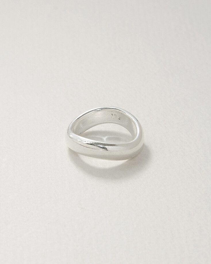 어나더레이어 Wave Band Ring - Silver (silver925) - 위시버킷