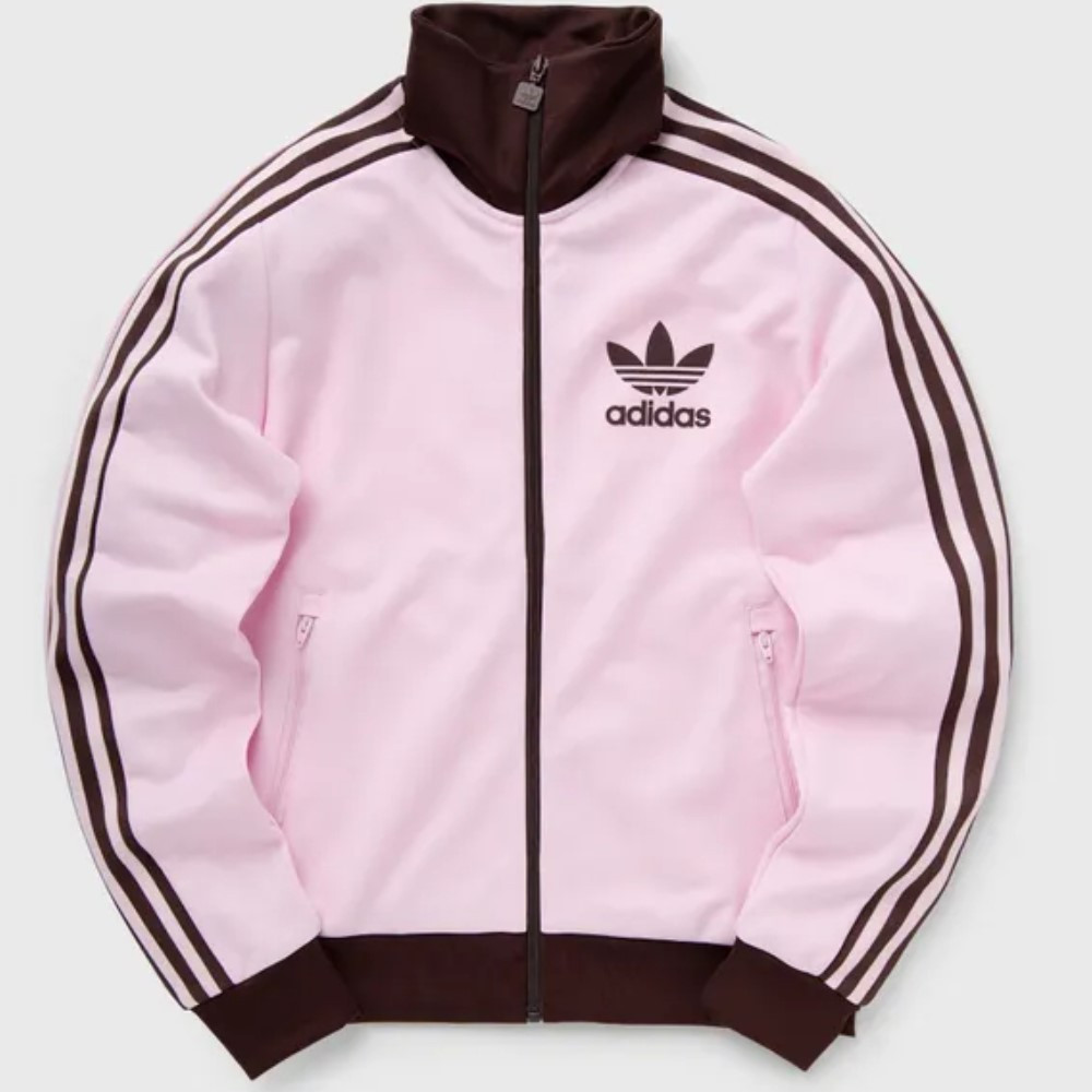 아디다스 아디다스 오리지널 베켄바우어 트랙 탑 저지 자켓 집업 핑크 브라운 IR6088 JX2804 - 위시버킷