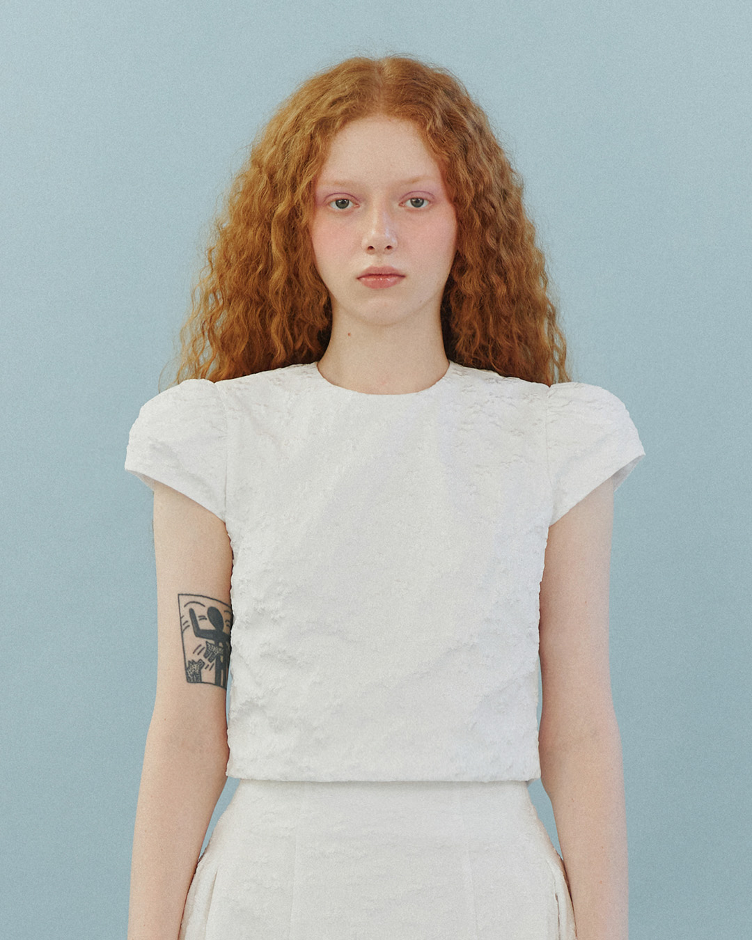 플레따 flétta flower jacquard top - 위시버킷