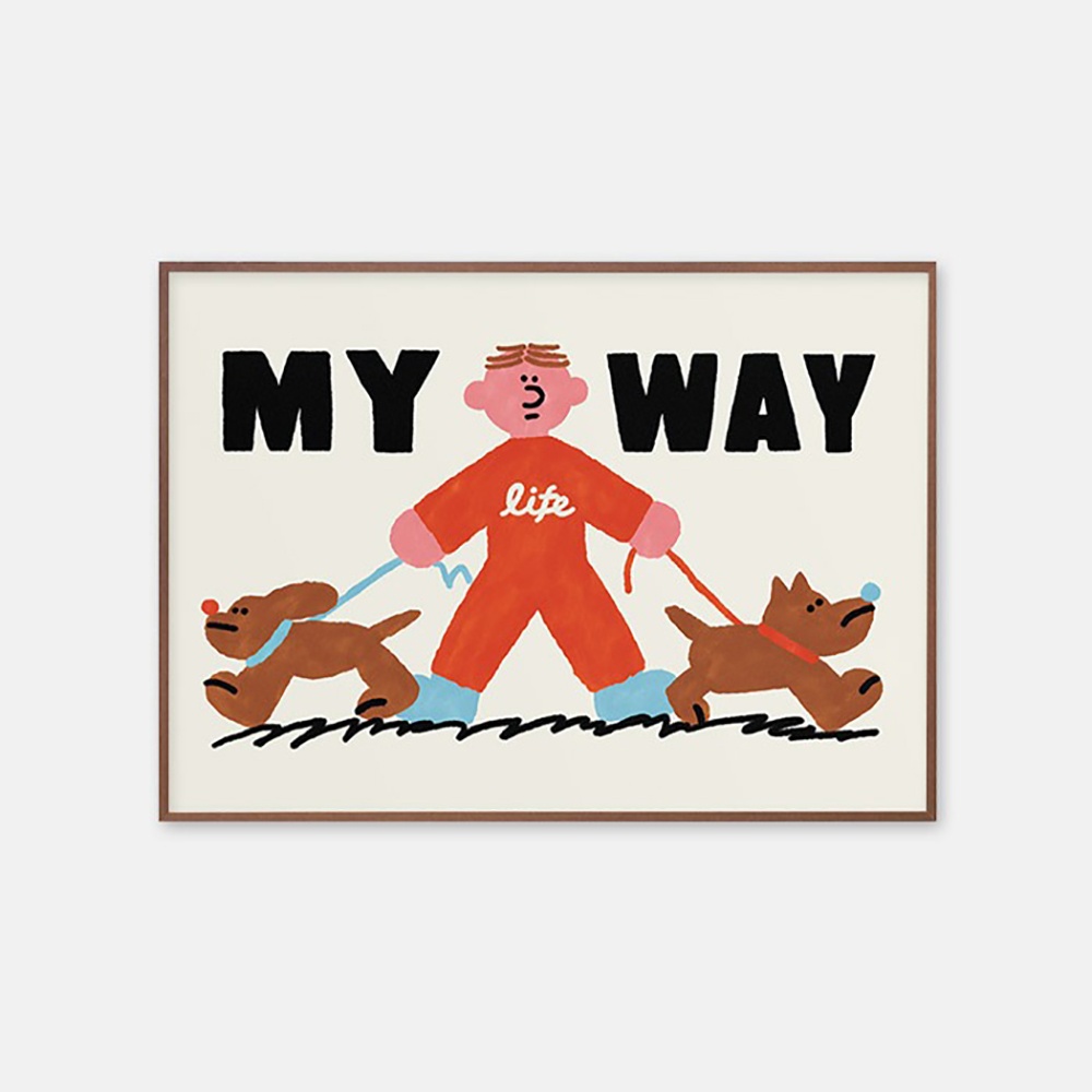 김잼 [29CM 단독] Kim Jam 작가, MY WAY 포스터 - 위시버킷