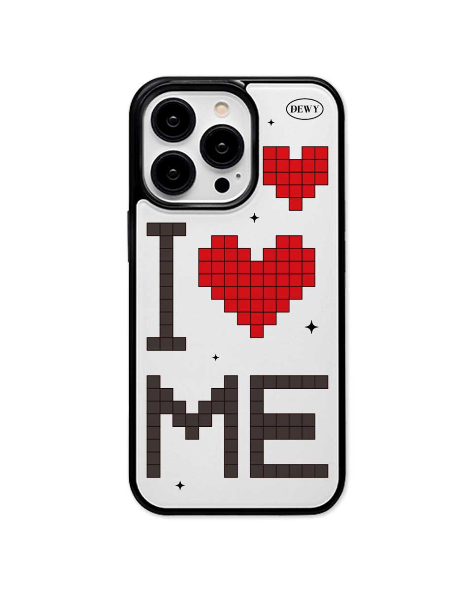 듀이 'I LOVE ME' phone case (glass) - 위시버킷