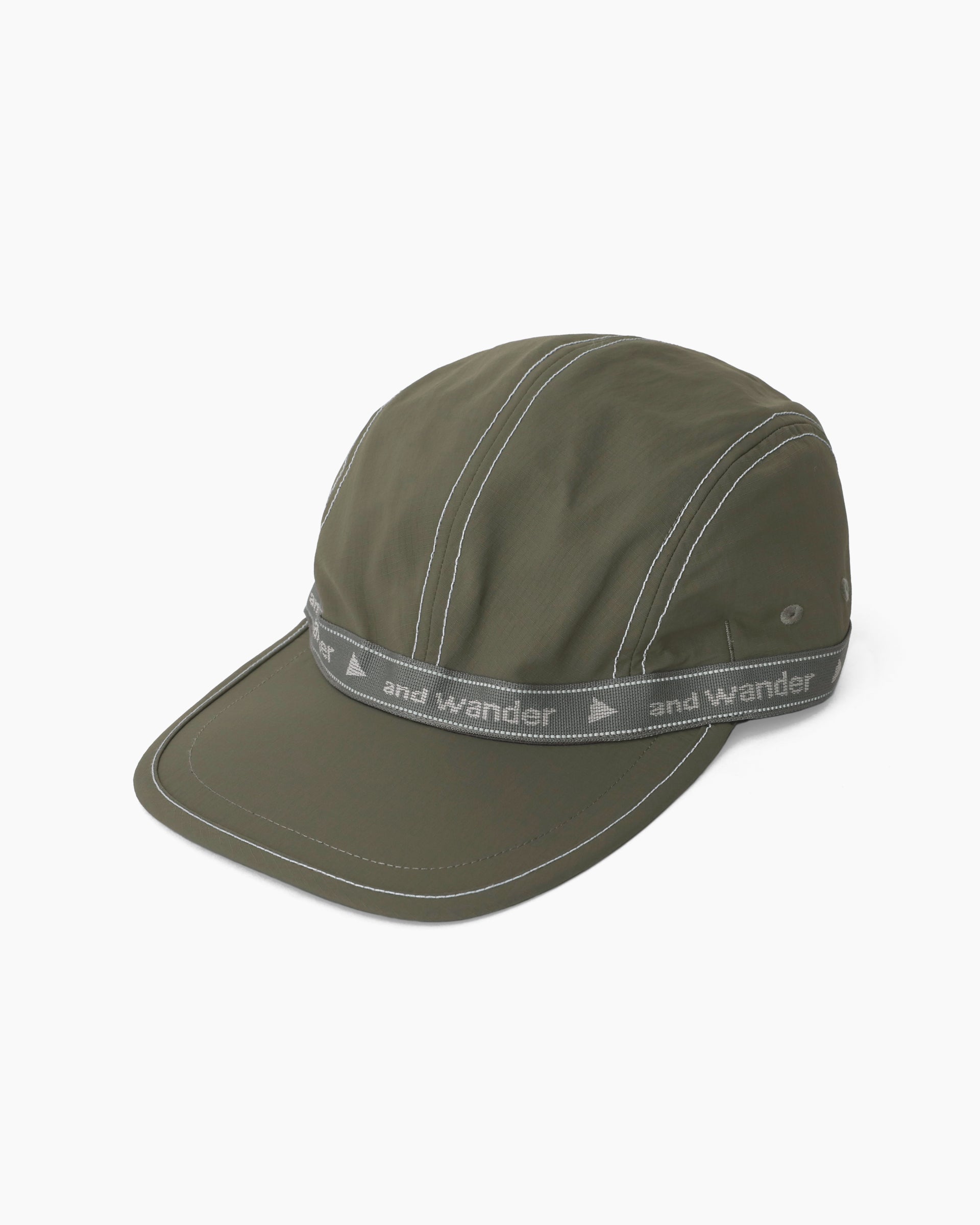 앤드원더 JQ Tape Cap Khaki - One Size - 위시버킷