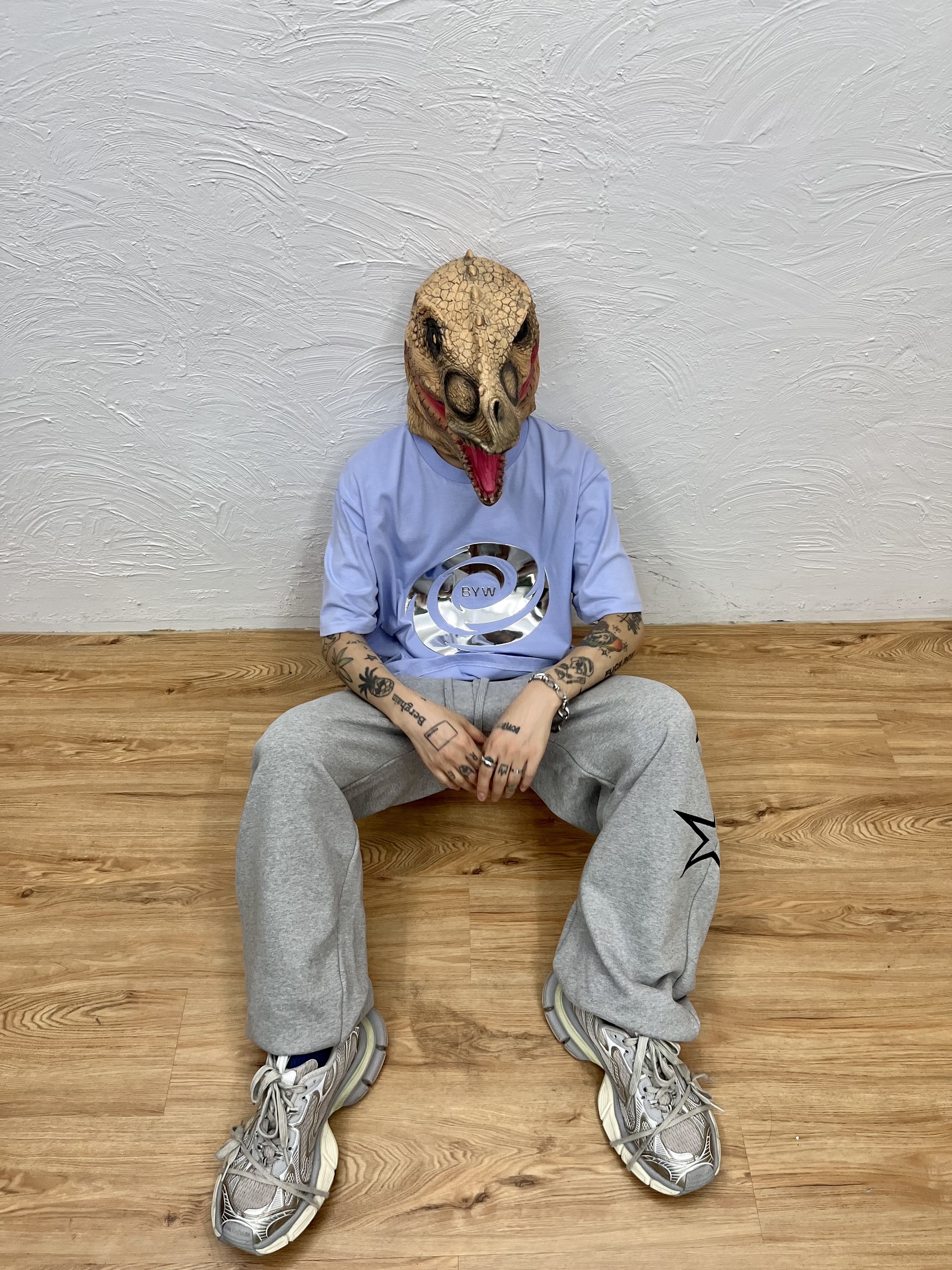 b0y EMBLEM T-SHIRTS SKYBLUE - 위시버킷