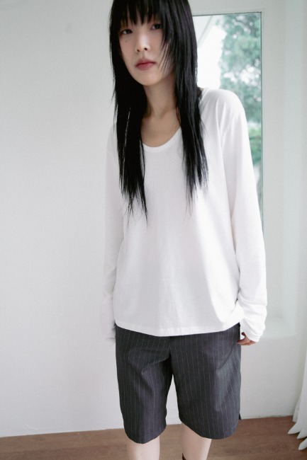 오무수히 modal deep u-neck t(3colors) - 위시버킷