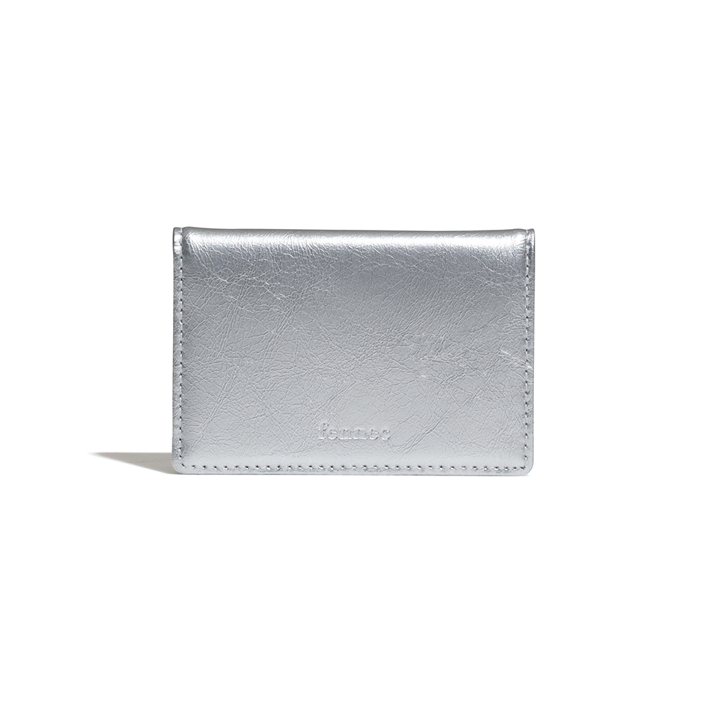 페넥 CRINKLE SOFT CARD CASE - SILVER - 위시버킷
