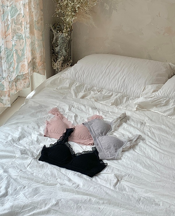 포포리 물결 bralette set (4color) - 위시버킷