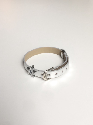 COZYNIGHT silver star leather bracelet - 위시버킷