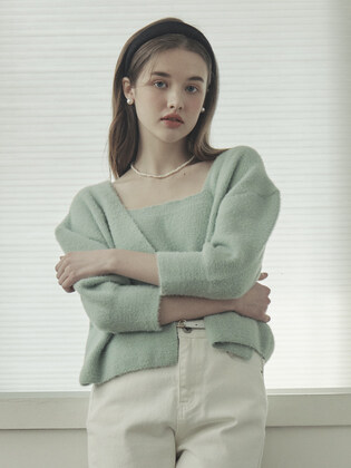 유어네임히얼 촉촉이 반팔 가디건 SET (4COL) - 위시버킷