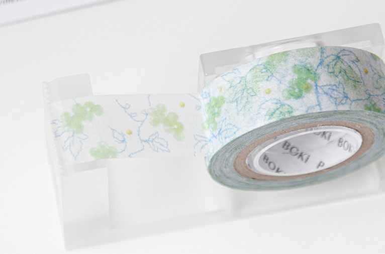 보키 [BOKI] Glossy Satin Masking Tape - Beads Grape - 위시버킷