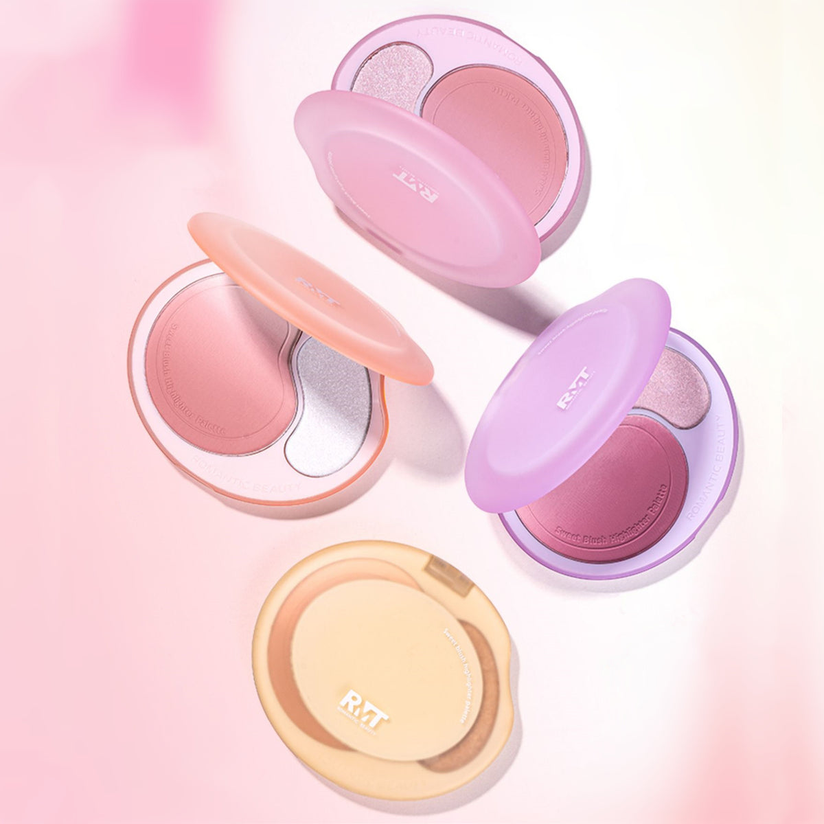 로맨틱뷰티 ROMANTIC BEAUTY Sweet Gradient Blusher & Highlighter Makeup ...