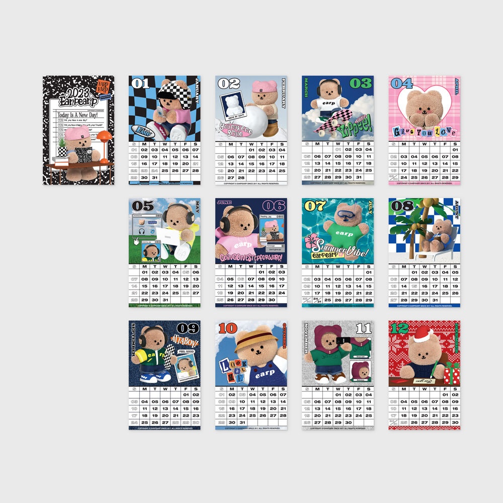 어프어프 COVY 2023 MINI CALENDAR(캘린더) - 위시버킷