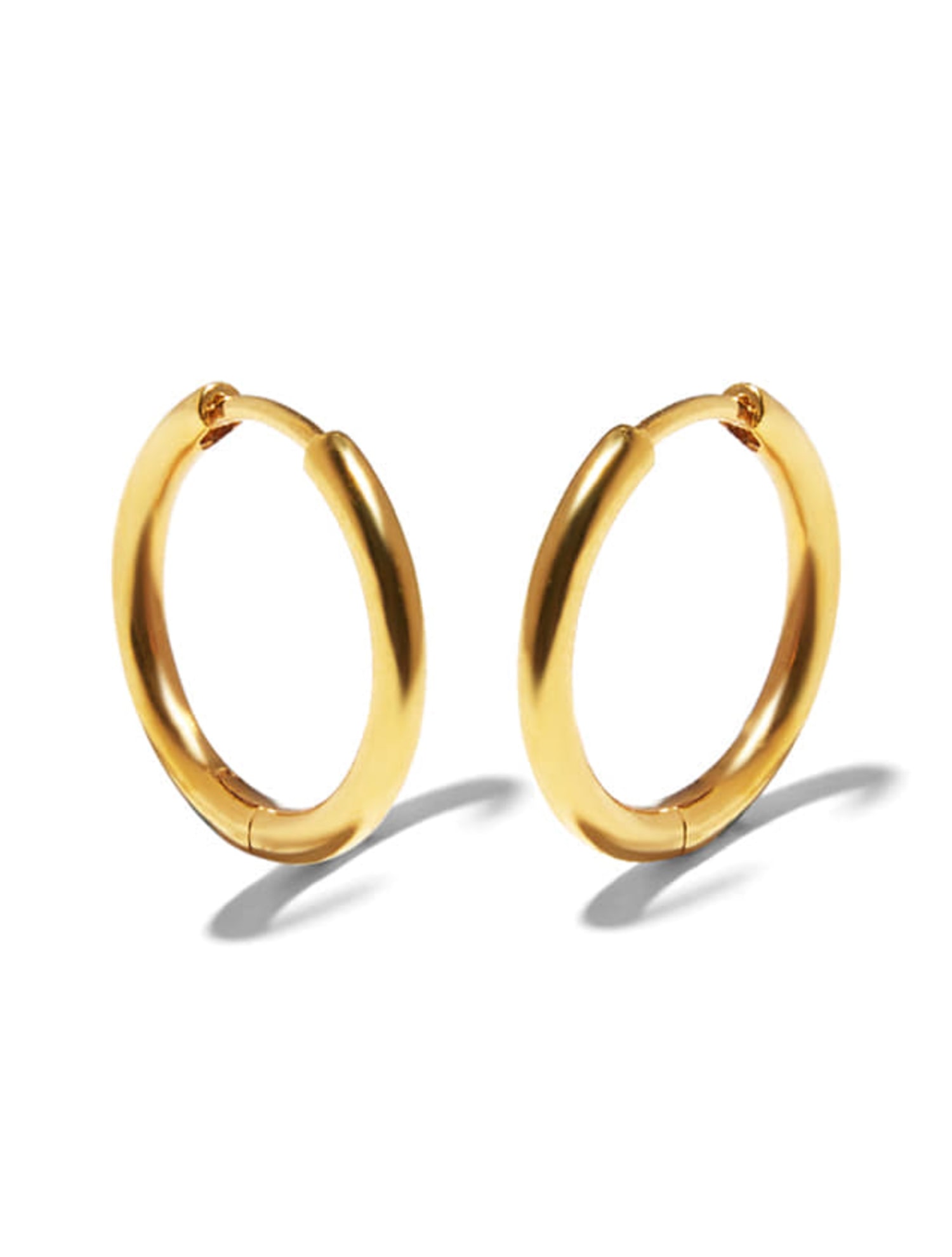 콜드프레임 [주문제작] CITY BASIC HOOPS GOLD S - 위시버킷