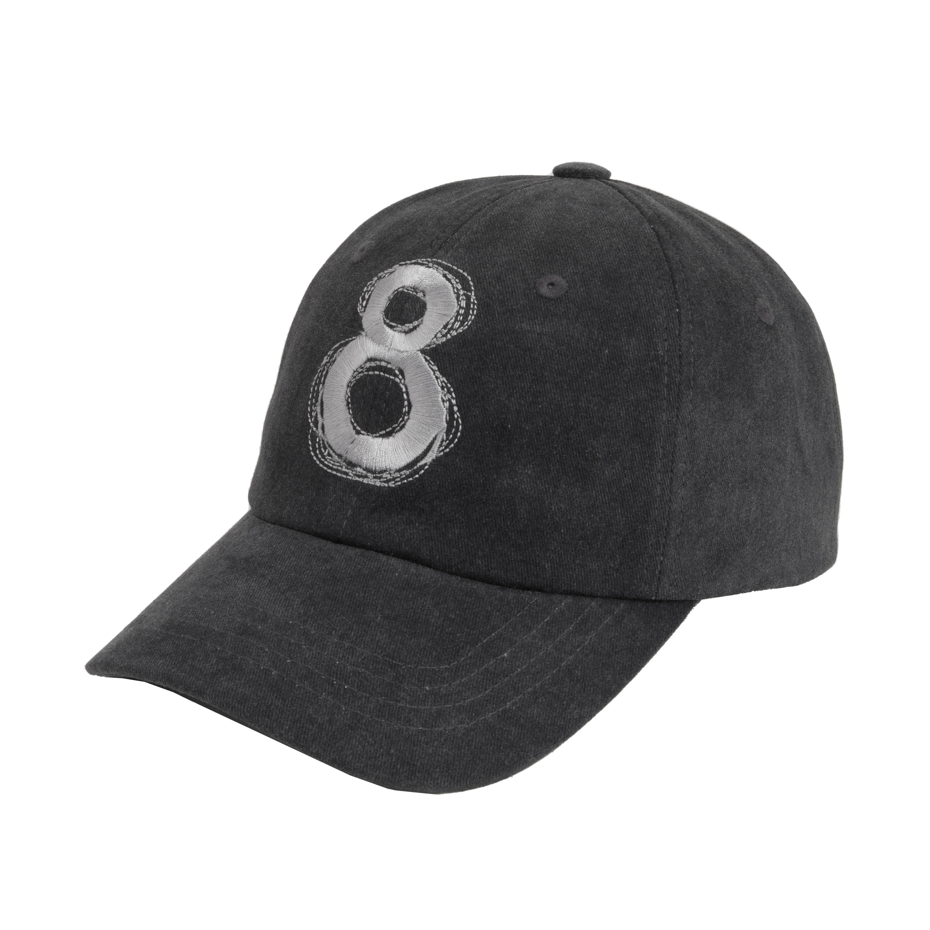 수이봄 Mobius 8 logo ball cap - Vintage Black - 위시버킷
