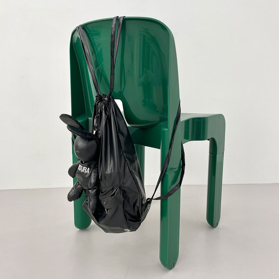 아수라 RABBIT GYM SACK (BLACK) - 위시버킷