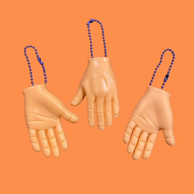 리틀리들 Human Hand Rubber Keychains - 위시버킷