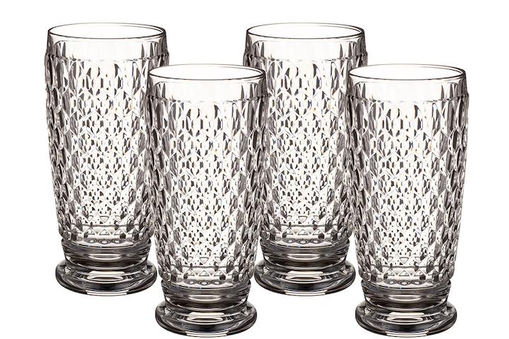 빌레로이앤보흐 [해외] 보스톤 고블렛 크리스탈 롱드링크잔 400ml(162mm) 4P세트 - 위시버킷