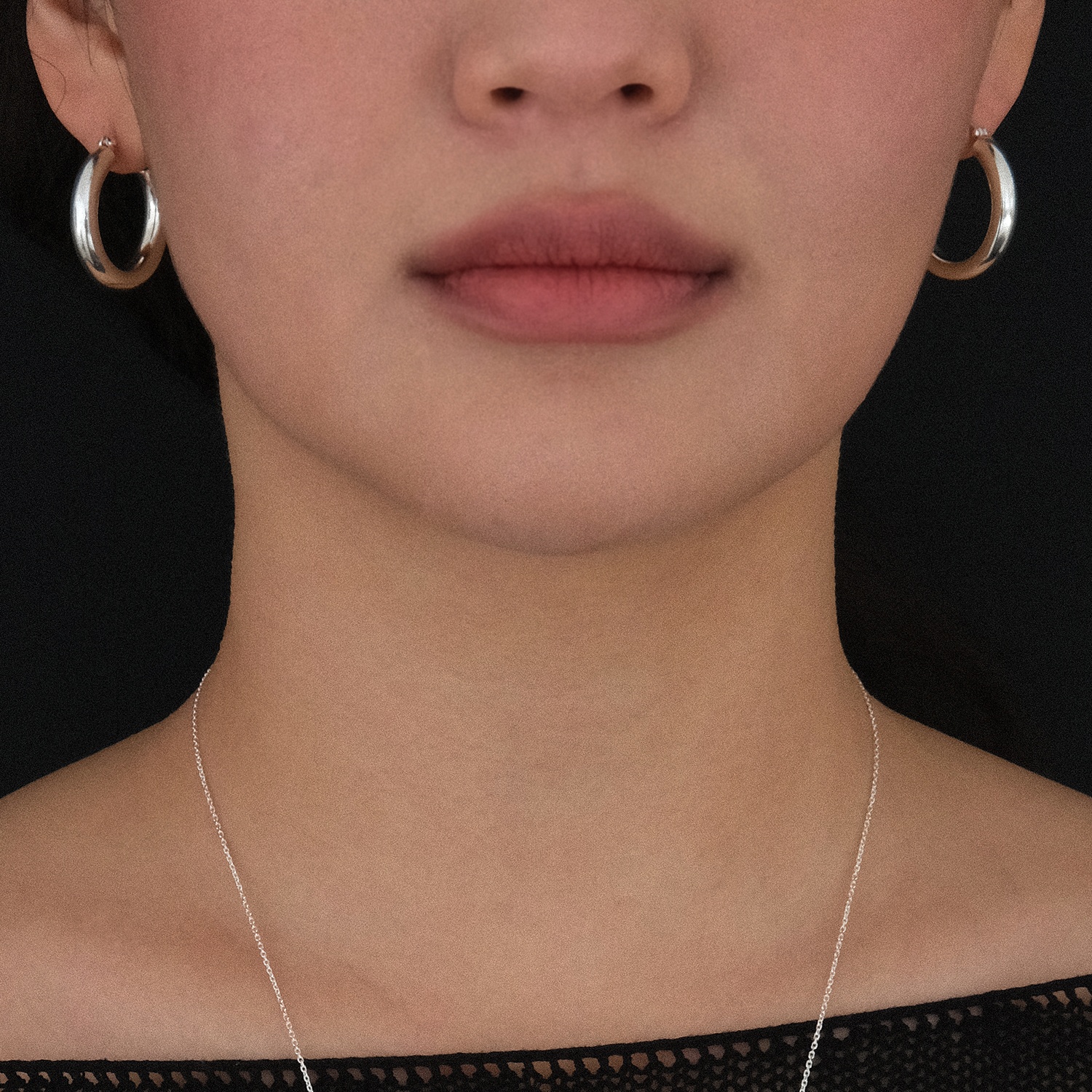 어나더레이어 Large Daily Bold Earring (silver925)(2color) - 위시버킷