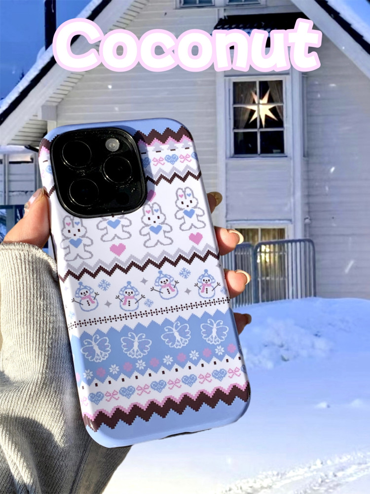 수심 수심 Snow Winter Case 스노우 윈터 아이폰 케이스 겨울 미니 15 프로 터프 - 위시버킷