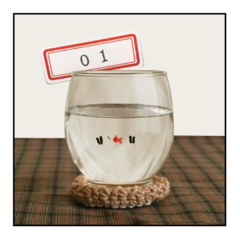 그래서그랬어 ① fishbowl cup&coaster - 위시버킷